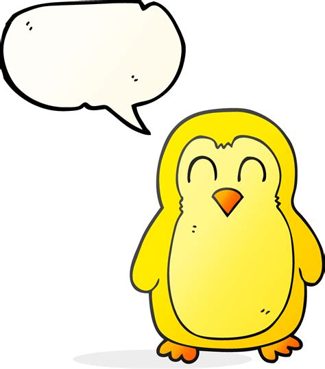 Freehand Drawn Speech Bubble Cartoon Bird 11856804 Vector Art At Vecteezy