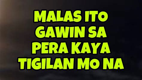 KAYA KA PALA MINAMALAS GINAGAWA MO ITO SA PERA YouTube