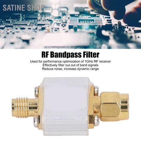 Satine Shop ตัวกรอง Bandpass Rf Coaxial 1000mhz โมดูล 3db 20mhz Sma อิน
