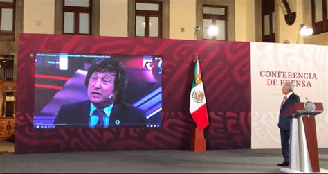 Javier Milei Es Un Deslenguado Critica AMLO En Defensa Del Papa