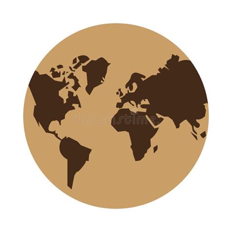 世界地球地图地理轮廓 向量例证 插画 包括有 映射 地球 研究 查出 例证 了解 图标 数字 199538684