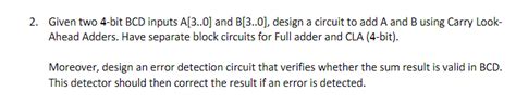 Solved Given Two Bit BCD Inputs A And B Chegg