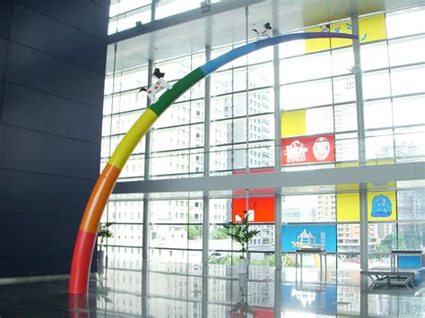臺中市西屯區公所 新市政中心市政府大樓四樓集會堂外廣場~ 氣勢如虹~