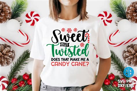 Funny Christmas Twisted Candy Cane Svg Graphic By Adobe Amir · Creative