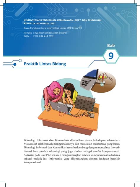 Buku Guru Informatika Informatika Buku Panduan Guru Smp Kelas Viii Bab 9 Fase D Pdf