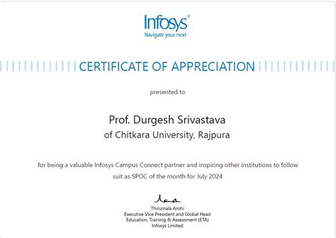 Dr Durgesh Srivastava On Linkedin Infosys Infosysspringboard