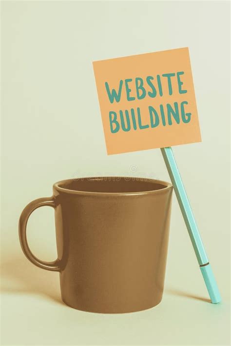 Conceptual Caption Website Building Word Written On Site Is