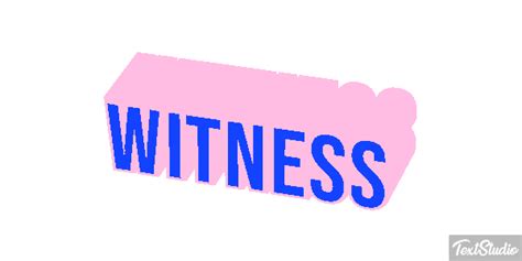 Witness Word Animated  Logo Designs