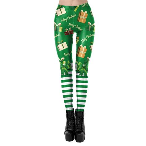 Shldybc Christmas Christmas Leggings For Women Satan Cluas Ugly