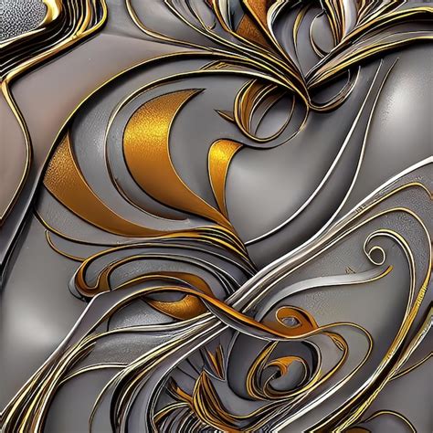 Premium Photo 3d Beautiful Scroll And Filigree Pattern Render