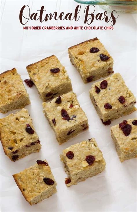Healthy Oatmeal Bars Mindys Cooking Obsession