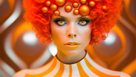 Premium Photo A Woman With Orange Hair And Orange Hair With The Word