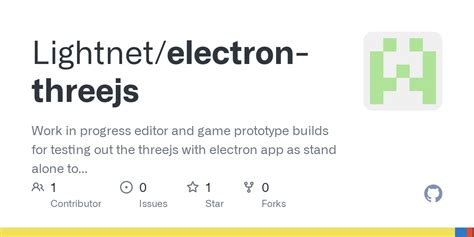 Github Lightnetelectron Threejs Work In Progress Editor And Game Prototype Builds For