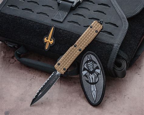 Microtech Sean Marfione Dagger Patch Gray Knifecenter Mtgysmd
