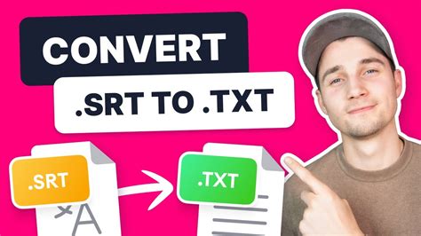 How To Convert Srt To Txt Free Online Subtitle Converter Youtube