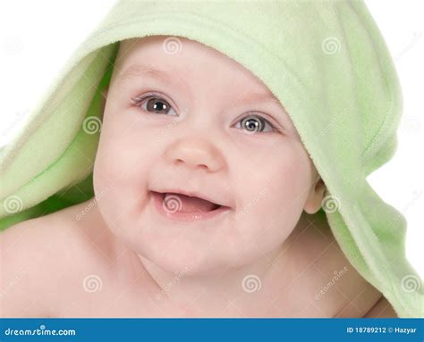 Cute Smiling Baby Stock Photo Image Of Innocent Gaze