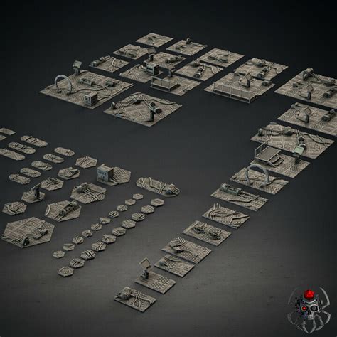 🎲 Sci Fi Base Set・ 3d File For ・cults