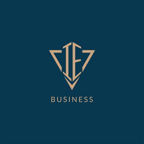 Ie Logo Initials Triangle Shape Style Creative Logo Design Vector Art At Vecteezy