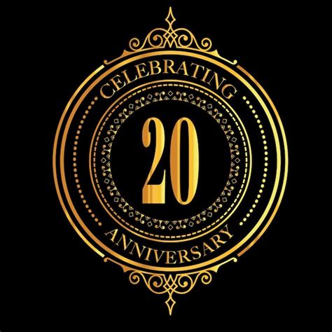 Premium Vector Elegant Luxury Black And Gold Anniversary Vector