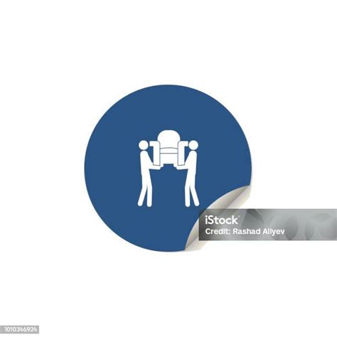 부두 스티커 스타일에서 아이콘입니다 작업 모음 아이콘에서 사람들 중의 한 Ui Ux에 대 한 사용할 수 있습니다 건강관리와 의술에 대한 스톡 벡터 아트 및 기타 이미지