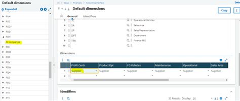 Dimension Flow Setup In Sage X3