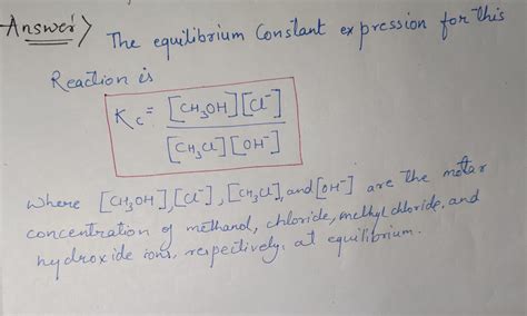 [solved] Writing As Concentration Equilibrium Constant Expression O Course Hero