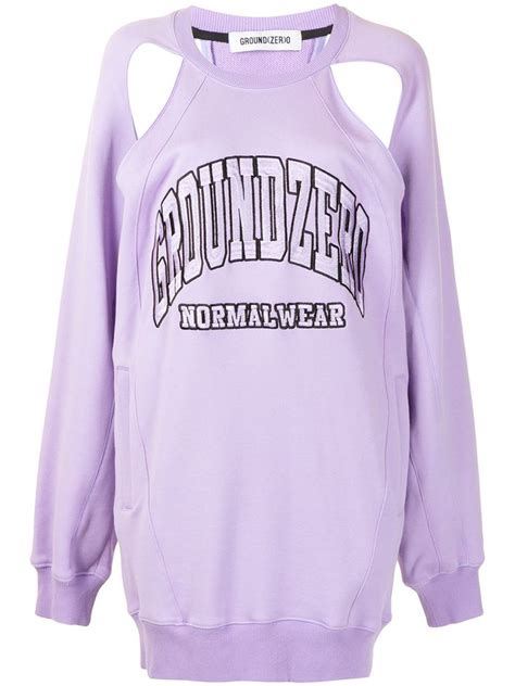 Ground Zero Moletom Com Logo Bordado Roxo 90s Outfits Girls