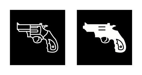 Revolver Vector Icon Vector Art At Vecteezy