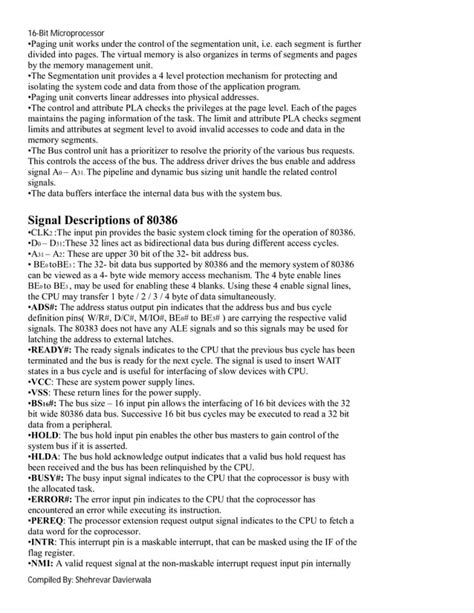Introduction To 80386 Microprocessor Pdf Computer Peripherals Computing