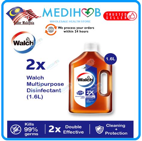 [double Strength] Walch Multi Purpose Disinfectant 2x 1 6l Lazada