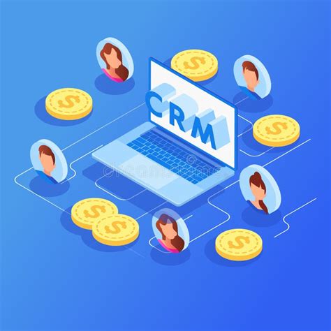 Customer Relationship Management Crm Concept Stock Vector