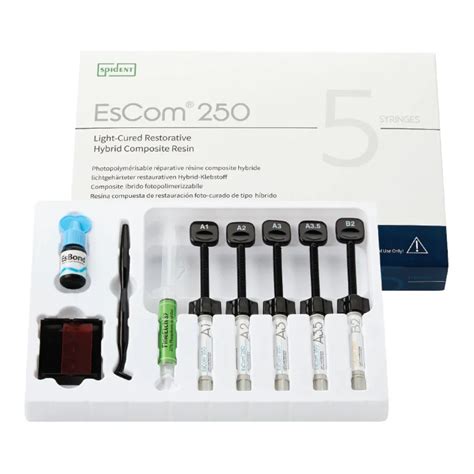 Spident Escom250 Nanohybrid Composite System Kit Dentalkart