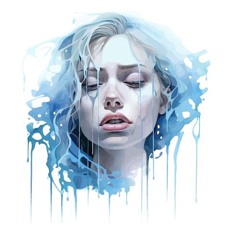 Premium Vector Woman Milk Dripping Vector Illustration Design