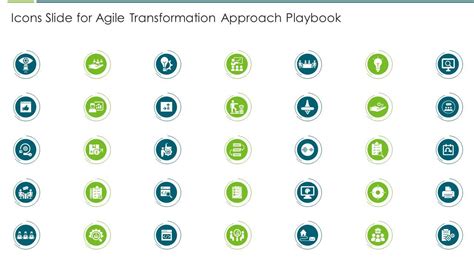 Icons Slide For Agile Transformation Approach Playbook Presentation Graphics Presentation