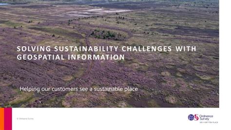 solving sustainability challenges with geospatial information ppt