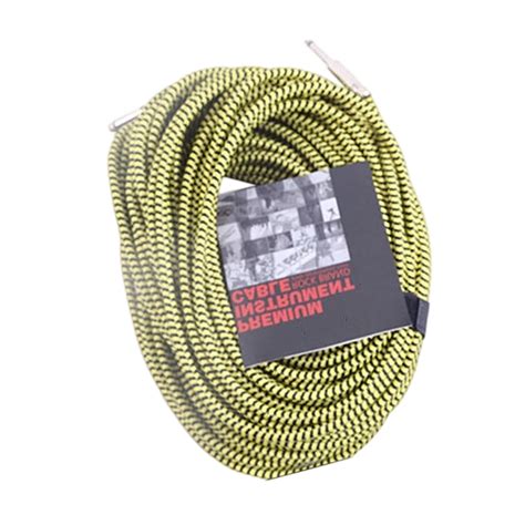 Low Noise Guitar Instrument Cable Double Shielding Pvc Insulation Right