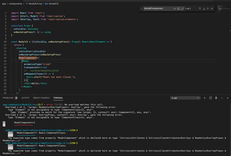 Cannot Use Modal React Native In Modalcomponent Of Overlay Issue