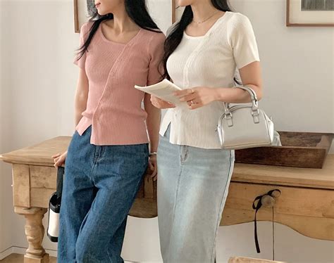 리리앤코 다느베린 골지 언발 트임 버튼 니트 여름신상 자체제작 여름니트 오피스룩 캐주얼룩 빅사이즈니트 언발니트 골지니트 반팔니트 언발 단추니트 통통녀코디 빅사이즈 추천