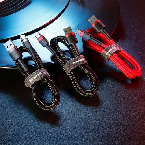 قیمت و خرید کابل تبدیل USB به USB-C باسئوس مدل CATKLF-BG1 Cafule طول 1 متر