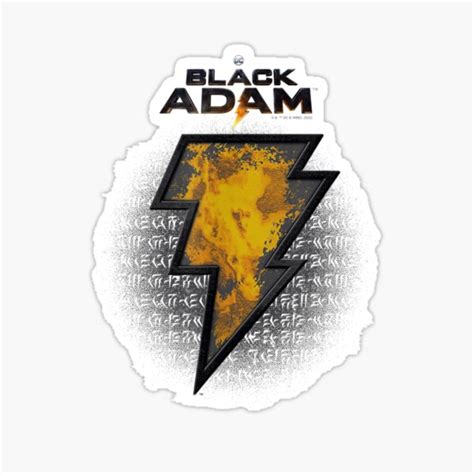 Black Hero Adam Lightning Bolt Logo Sticker For Sale By Leahheaton