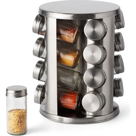 Вращающаяся подставка для специй SHINY KITCHEN 16 шт. A8301 - выгодная ...