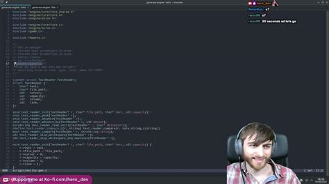 Entity Codegen Part 2 Game Wo Engine Day 152 C Vulkan Linux