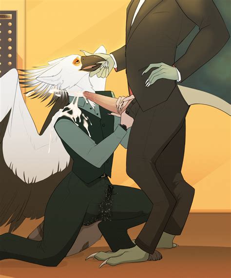 Rule 34 3 Toes Accipitriform Anthro Avian Beak Belt Bird Bodily Fluids Bottomwear Bulge