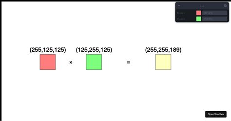 Color Screen P5 Codesandbox