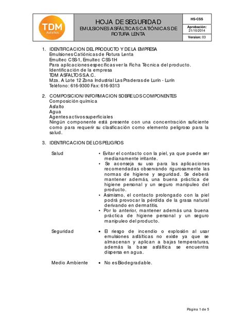 01 Hs Css Emultec Rl V03 Pdf Agua Transporte