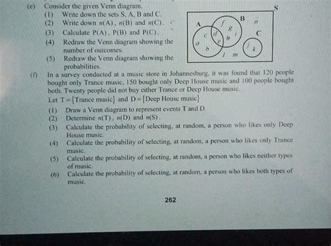 C Consider The Given Venn Diagram 1 Write StudyX