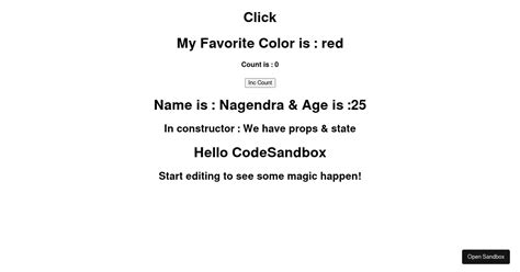 react codesandbox