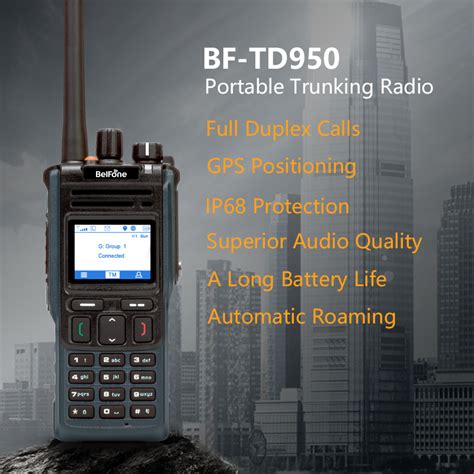 Belfone Portable Trunking Dmr Tier3 Two Way Radio Full Duplex Bf Td950 Ip68 Uhf China Tier3