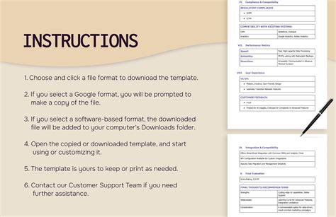 Digital Marketing Agency Technology Assessment Matrix Template In Word