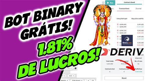 RobÔ Trader Binary 2021 GrÁtis Lucrando Com Free Bot Binarycom Deriv Vishnu Trader Bots